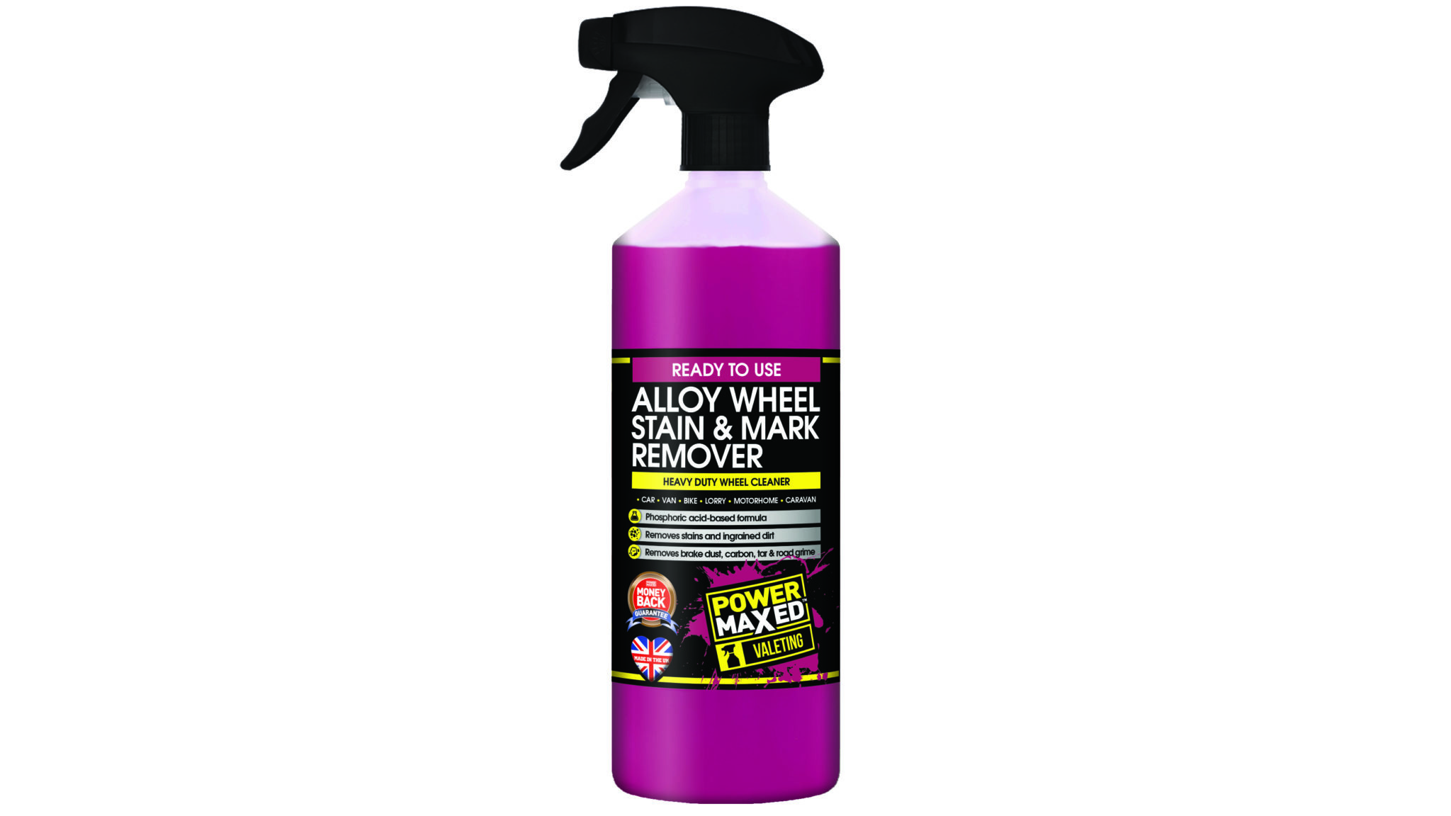 Power Maxed Alloy Wheel Cleaner – Stain Remover (Acidic)